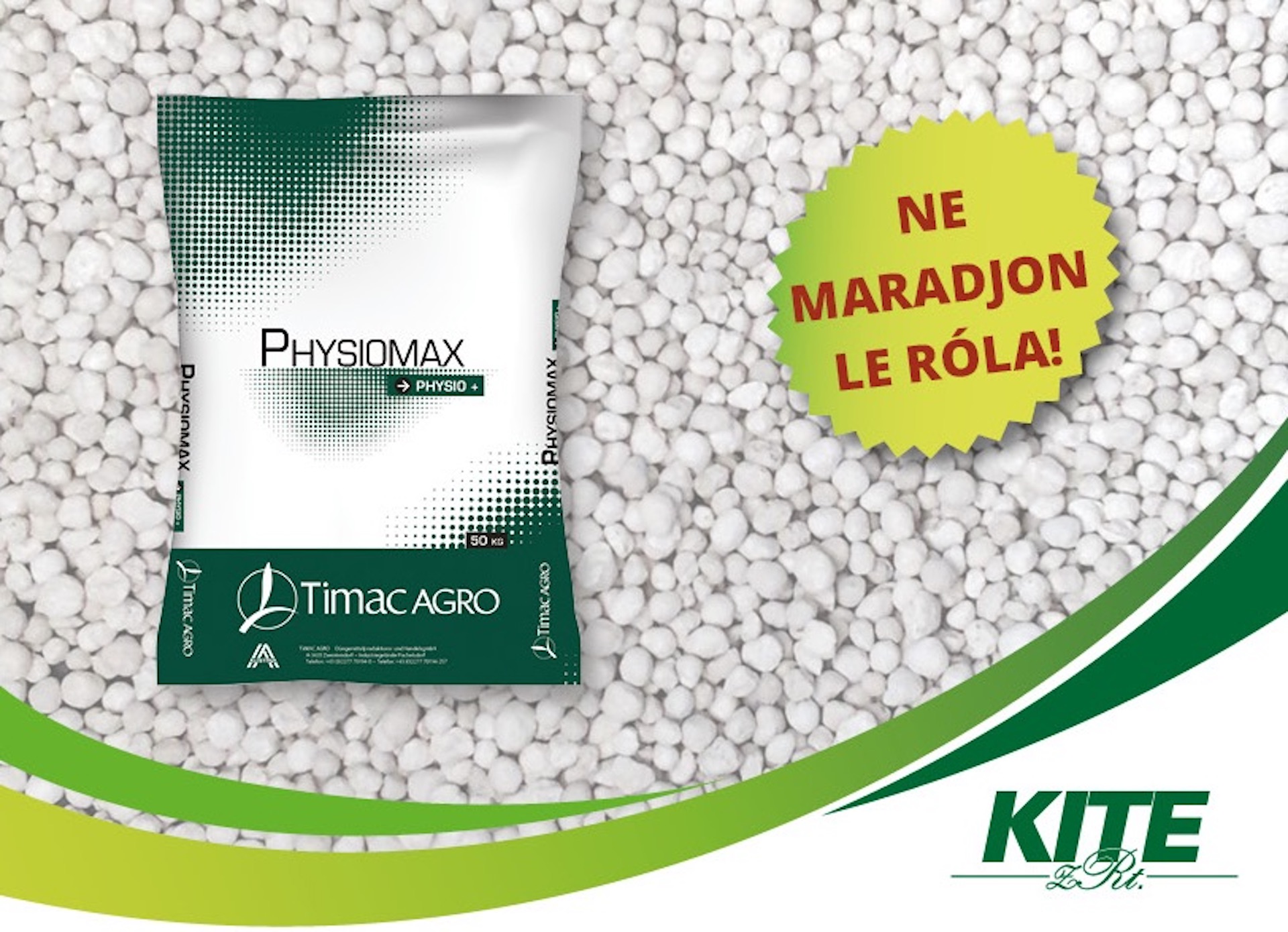 Physiomax - Melegen granulált műtrágyák - KITE Zrt.